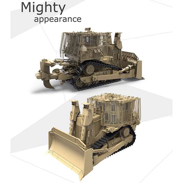 1/35 IDF D9R Armored Bulldozer w/Slat Armor » Mister Model