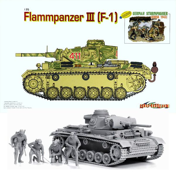 Flammpanzer III (F-1) and German Sturmpionier Kursk 1943 » Mister Model
