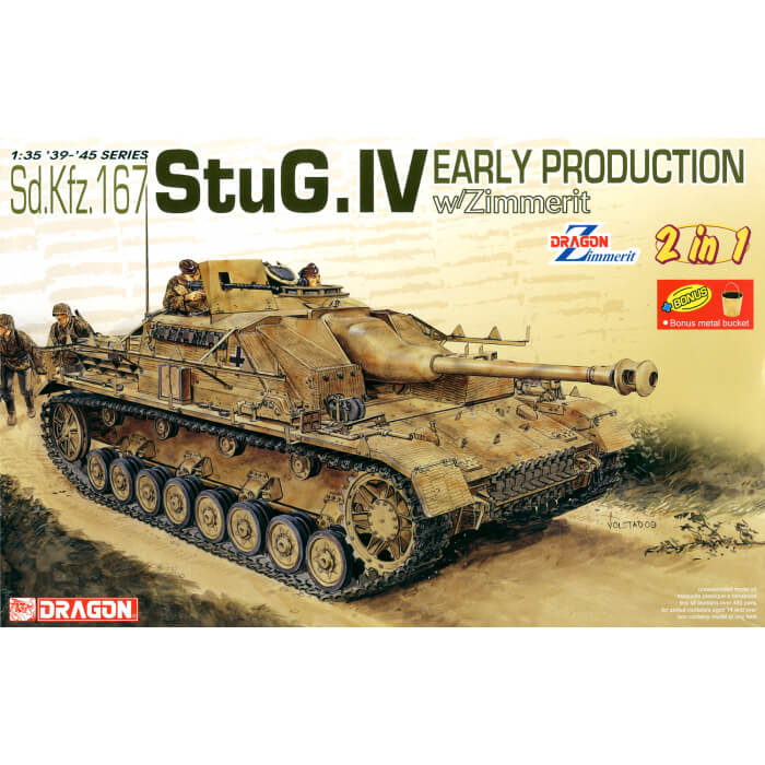Sd.Kfz.167 StuG.IV w/Zimmerit Early Production 2 in 1 » Mister Model