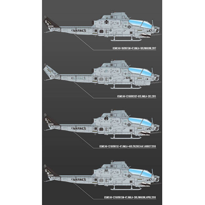 Academy 12127 USMC AH-1Z "Shark Mouth" 1/35 » Mister Model