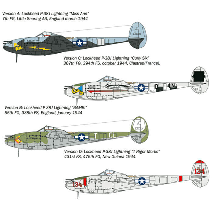 Italeri 1446 1/72 Lockheed P-38 Lightning » Mister Model