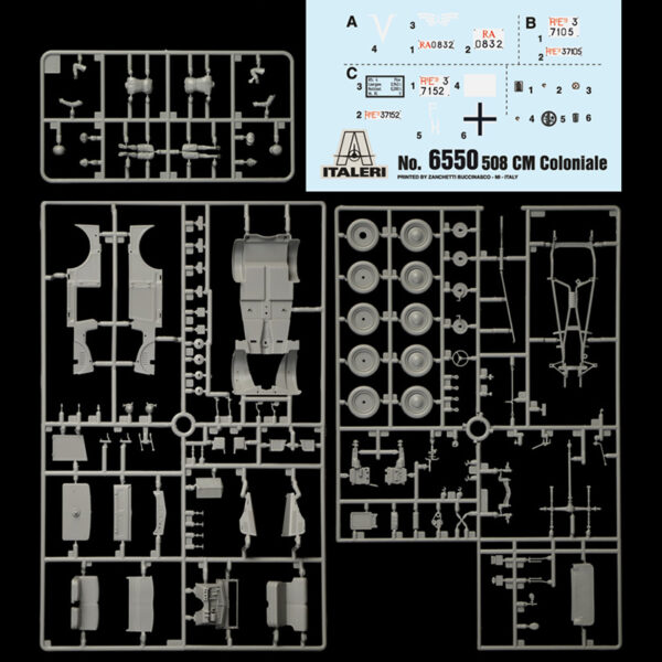 Italeri 6550 1/35 Fiat 508 CM Coloniale with Crew » Mister Model